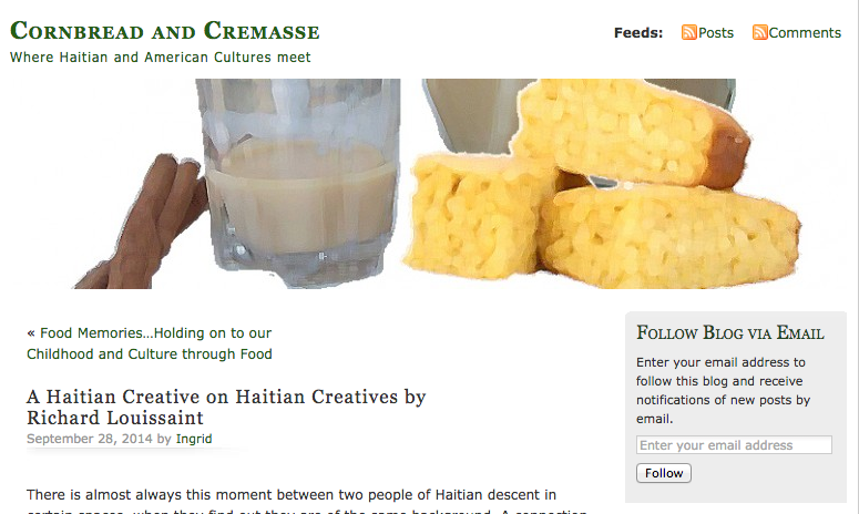 New Article on the Haitian Creatives Series at the Cornbread and ...